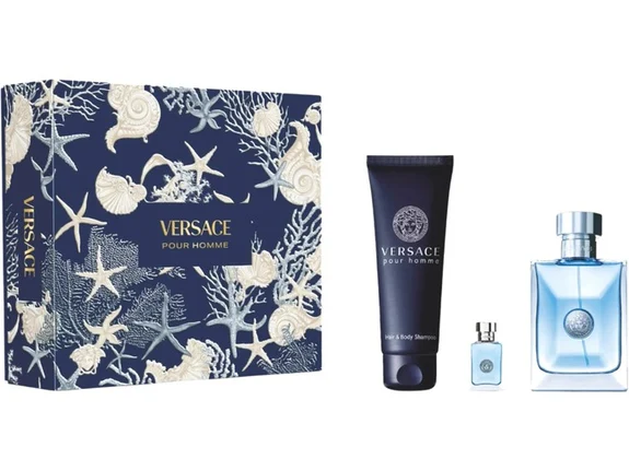 Versace Pour Homme Set (EDT 100ml + SG 150ml + Miniature)
