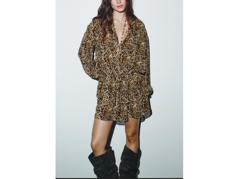 ZARA haljina sa leopard dezenom NOVO