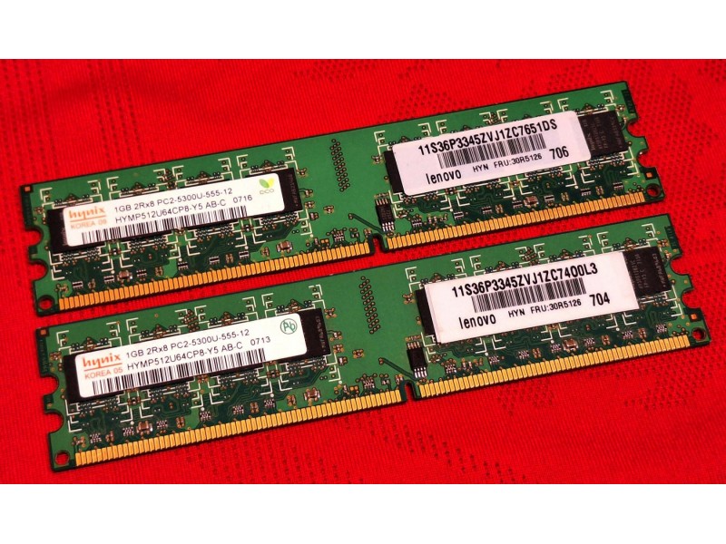 Hynix 2GB (2x1GB) DDR2 667MHz RAM memorija