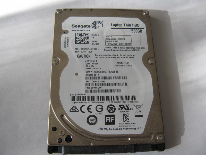 Hard disk za laptop Seagate 500gb 100% helt, BR1