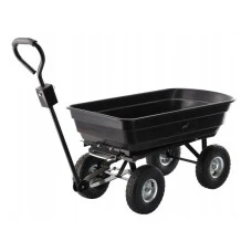 Garden Line Baštenska transportna kolica 300kg, 75l, Black
