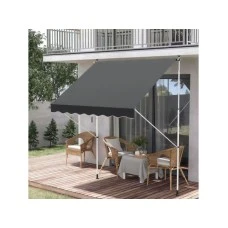 MultiGarden Tenda za terasu i balkon sa podešavanjem visine 3x1.2m Gray
