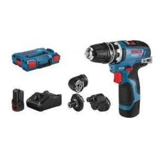 BOSCH Akumulatorska bušilica/odvrtač GSR 12V-35 FC Solo; 4 Flexi Click nastavka + kofer (06019H3003