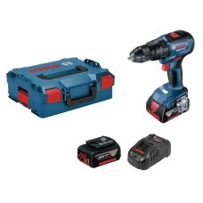 BOSCH plavi alat Akumulatorska vibraciona bušilica, odvrtač GSB 18V-50, 2x5,0Ah, 06019H5101