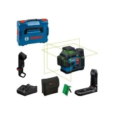 BOSCH plavi alat 0601065401 GLL 12V-100-33 CG Laser za ukrštene linije + 2.0Ah Akumulator + Punjač + L-BOXX 136 Kofer