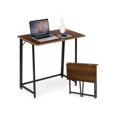 ModernHome Sklopivi sto za kompijuter 80x45 cm Laptop Table Dark wood