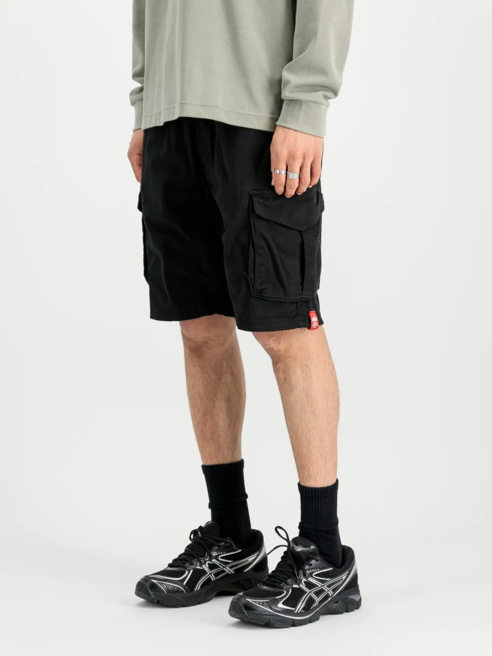 ALPHA INDUSTRIES COTTON JOGGER ŠORC BLACK