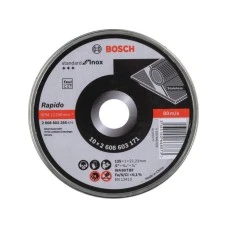 BOSCH Rezna ploča ravna Standard for Inox - Rapido WA 60 T BF, 125x1,0 mm pakovanje od 10 komada - 2608603255
