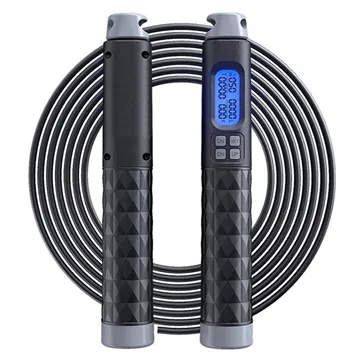 S09 ADJUSTABLE SKIPPING ROPE WITH DIGITAL CALORIE AND LOOP COUNTER