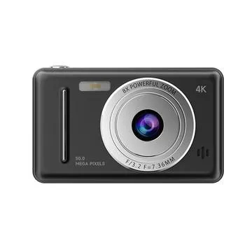 A1 RETRO DIGITAL CAMERA 50MP WITH 4K VIDEO, 8X ZOOM - BLACK