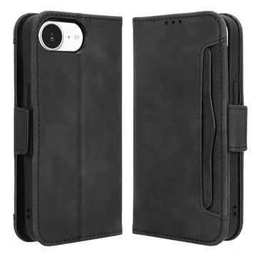 IPHONE 16E/17E CARDHOLDER WALLET CASE - BLACK