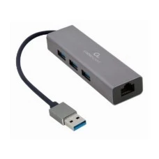 GEMBIRD A-AMU3-LAN-01 USB AM Gigabit network adapter with 3-port USB 3.0 hub 40285