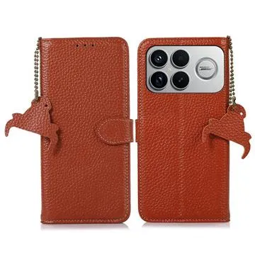XIAOMI REDMI K90 PRO MAX/POCO F8 ULTRA WALLET LEATHER CASE WITH RFID - BROWN