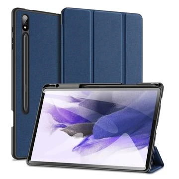 SAMSUNG GALAXY TAB S9+ DUX DUCIS DOMO TRI-FOLD SMART FOLIO CASE (OPEN BOX - EXCELLENT) - BLUE