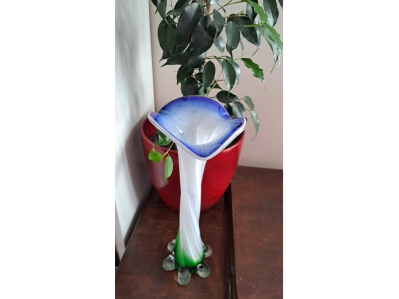 Vintage Murano vaza "Jack in the Pulpit" (30.5 cm)