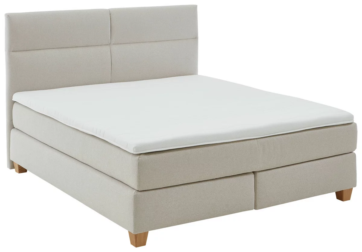 BOXSPRING KREVET 180/200 cm bež