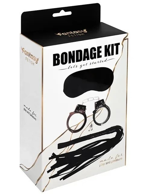 Fetiš set - Bič, Lisice, Maska | Bondage Kit