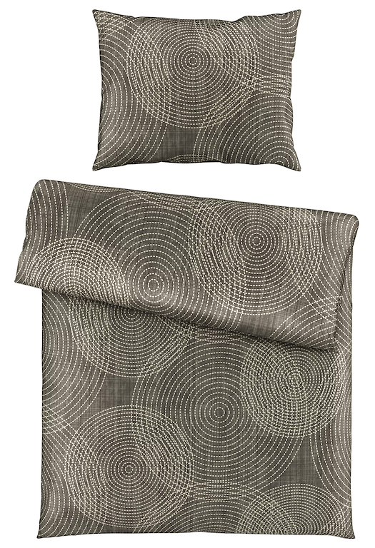 Novel POSTELJINA MATEO 140/200 cm saten braon