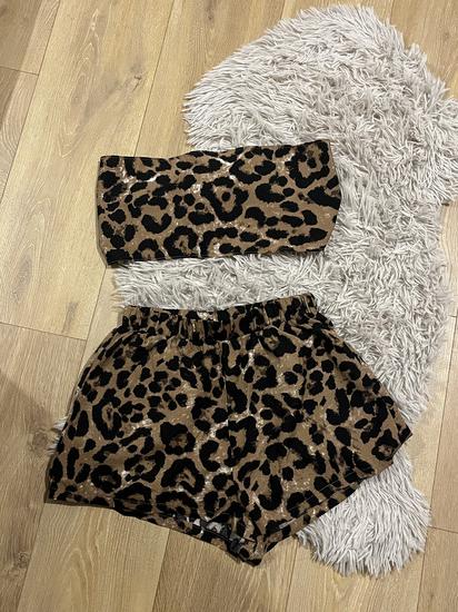 Leopard print komplet