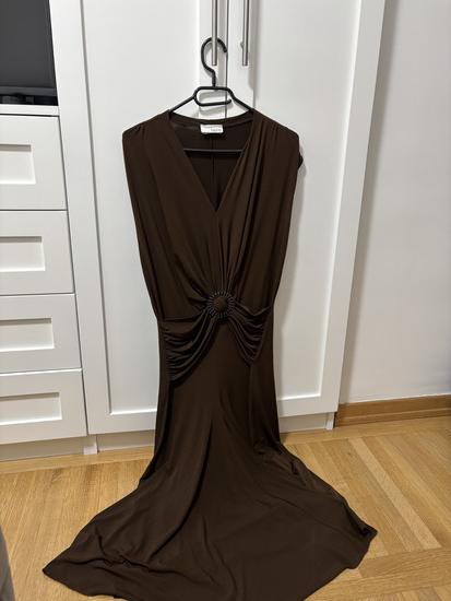    VINTAGE Chocolate Brown – Midi/Maxi Haljina