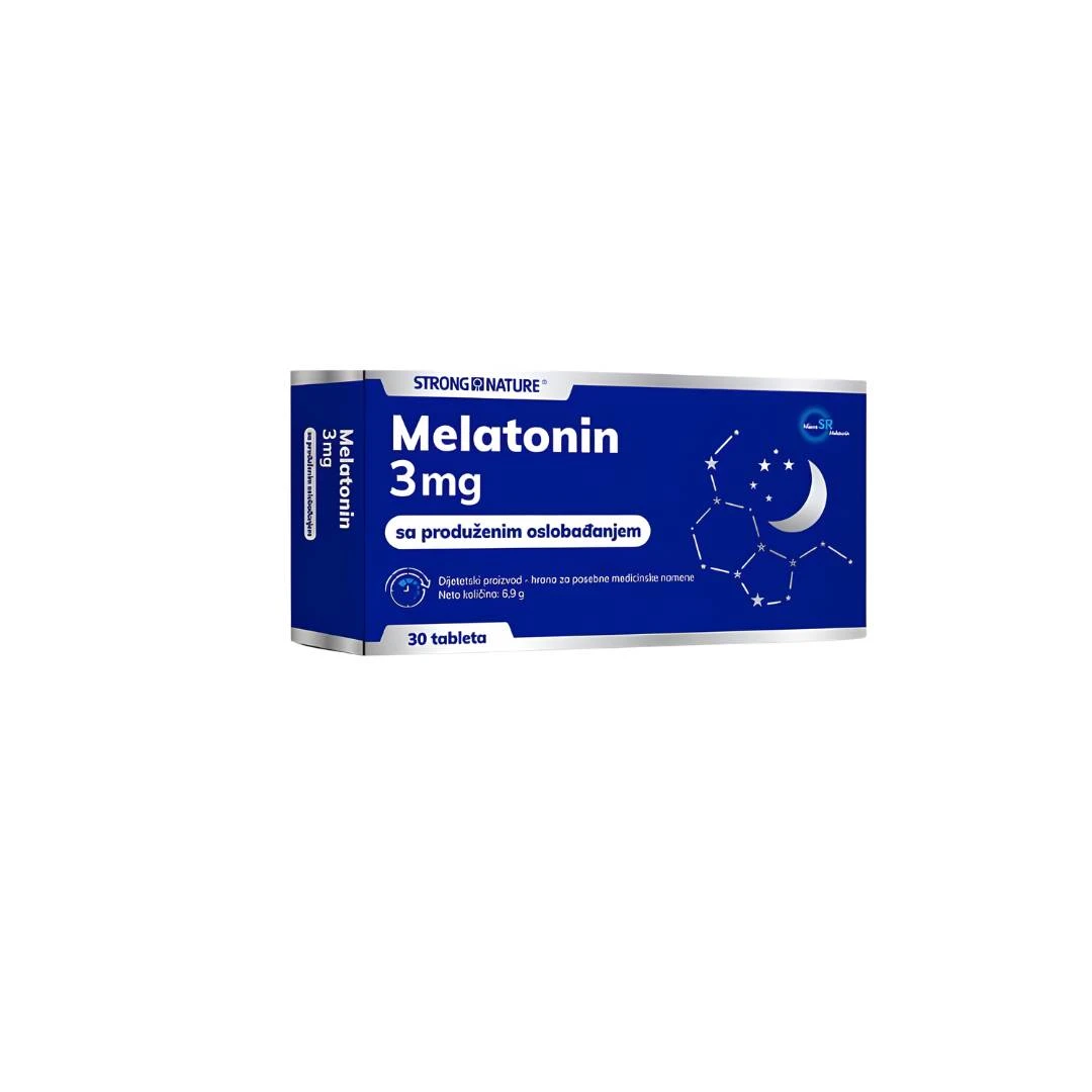 STRONG NATURE® Melatonin 3 mg 30 Tableta