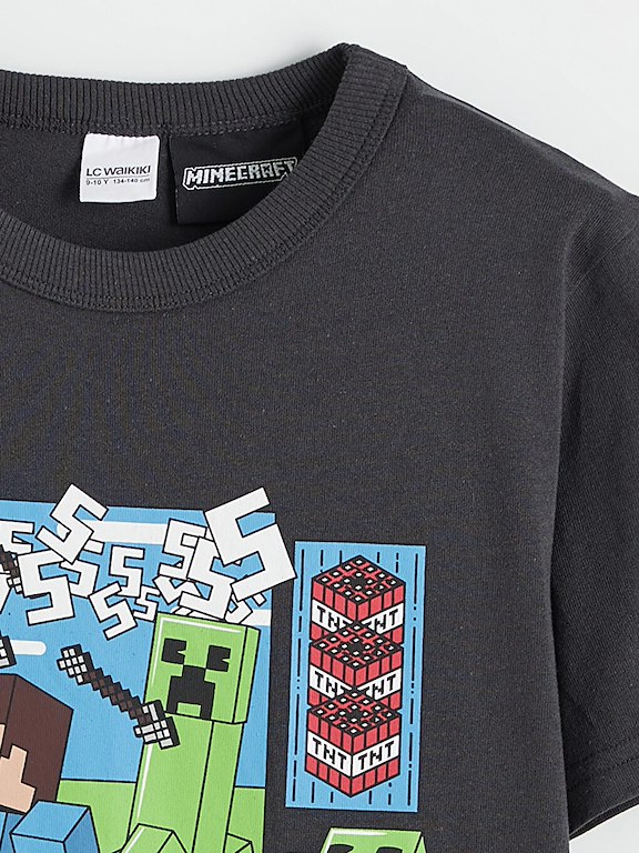 LCW Kids Minecraft Štampana Majica Za Dečake