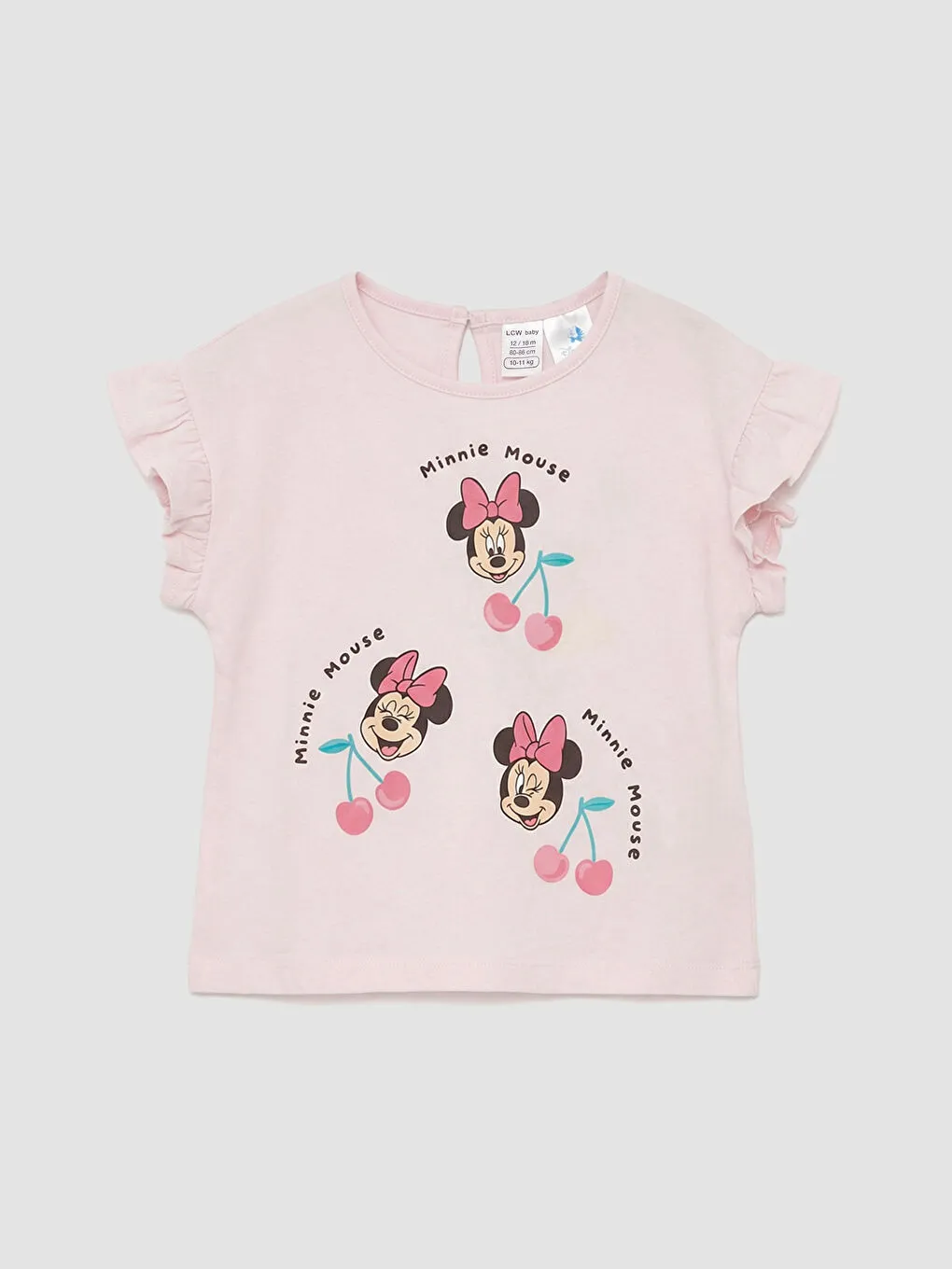 LCW baby Set Za Devojčice Sa Okruglim Izrezom I Printom Minnie Mouse