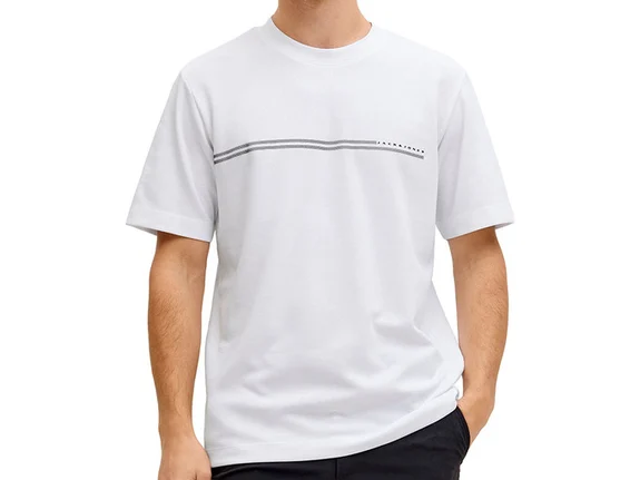 Jack&Jones Muška majica JCOFUSION CHEST BRAND TEE SS CREW SN