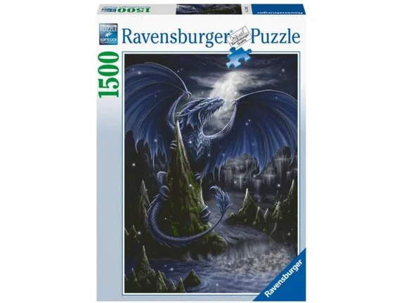 Ravensburger puzzle (slagalice) - Crno-plavi zmaj