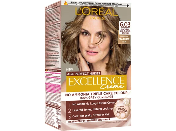 L’Oréal Paris Boja za kosu Excellence Age perfect nudes 6.03 ASH Brown