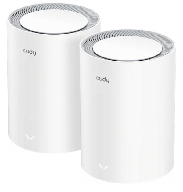 Cudy M3000 2-Pack,AX3000 2.5G Mesh Wi-Fi 6 System White,4-Stream Dual-Band, 2402 Mbps + 574 Mbps