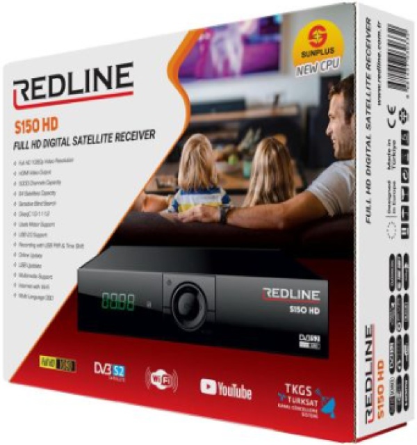 REDLINE Prijemnik satelitski DVB-S2, Full HD, HDMI, USB - S-150 HD