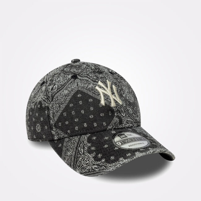 New Era NY Yankees MLB Washed Paisley Black 9TWENTY Cap