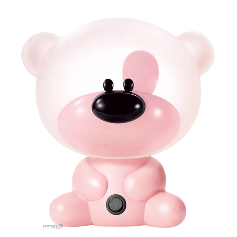 MEGGA, SOFTA STONA L. E14 LED BEAR PINK, 013312