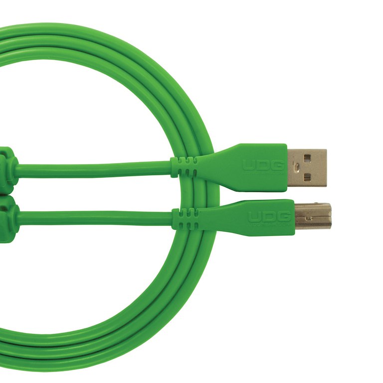 UDG USB 2.0 A-B Green Straight 3m