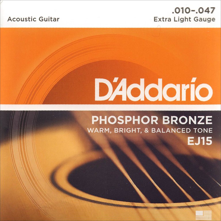 D'Addario EJ15 10-47 Phosphor Bronze - Žice za akustičnu gitaru