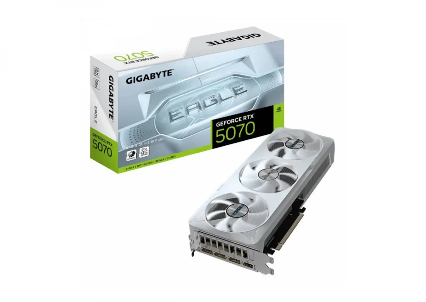 Graficka karta Gigabyte GeForce RTX 5070 Eagle OC ICE GDDR7 12GB 192bit 3xDP/HDMI
