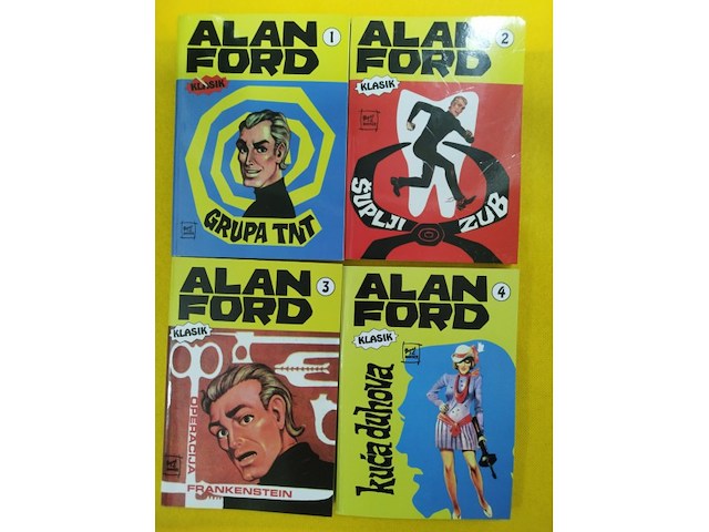 4 kom Alan Ford klasik 1/2/3/4