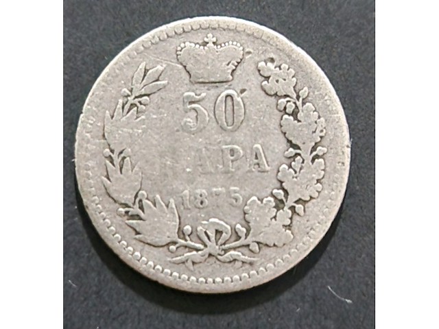 50 para 1875 Srebro