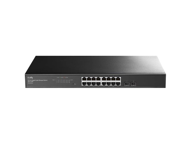 Cudy GS1016ES2,16-Port Gigabit Light-Managed Switch with 2 SFP,10/100/1000 Mbps
