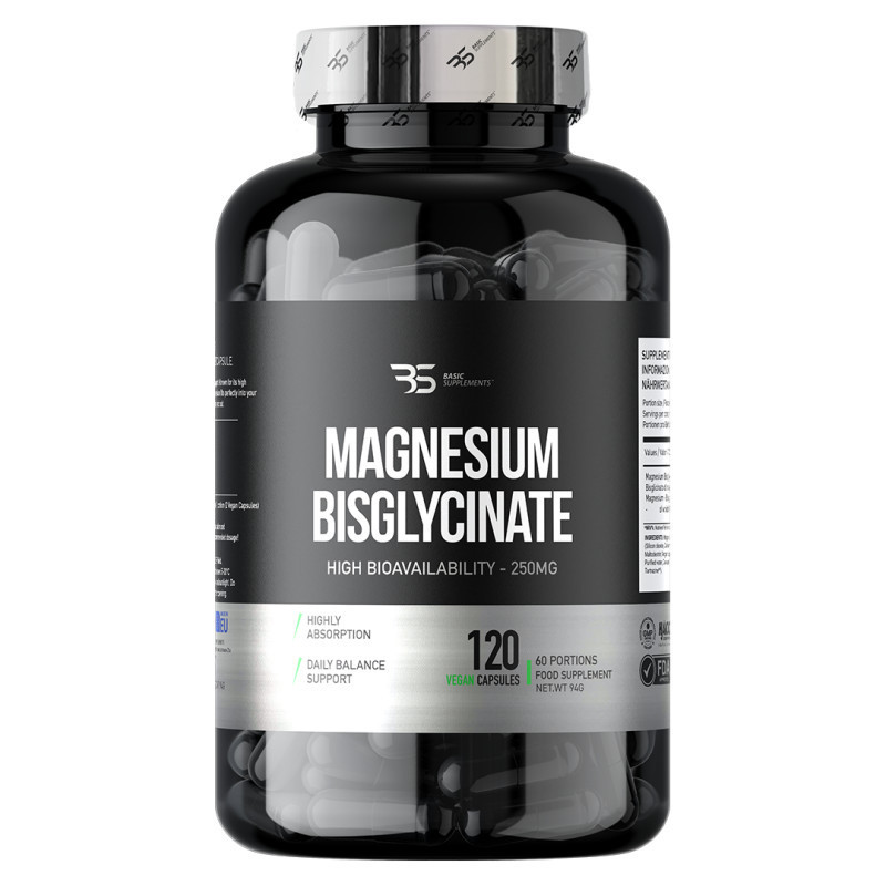 Basic Supplements Magnezijum Bisglicinat 1250mg (250mg) 120 kapsula