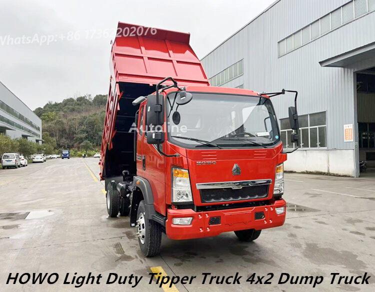 Novi Howo Light Duty Tipper Truck 4x2 Dump Truck kiper