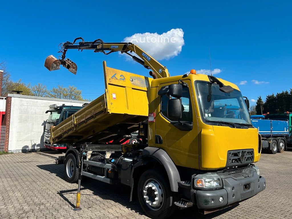 Renault D14 220 3Skipper + Effer 65 2S Kran kiper