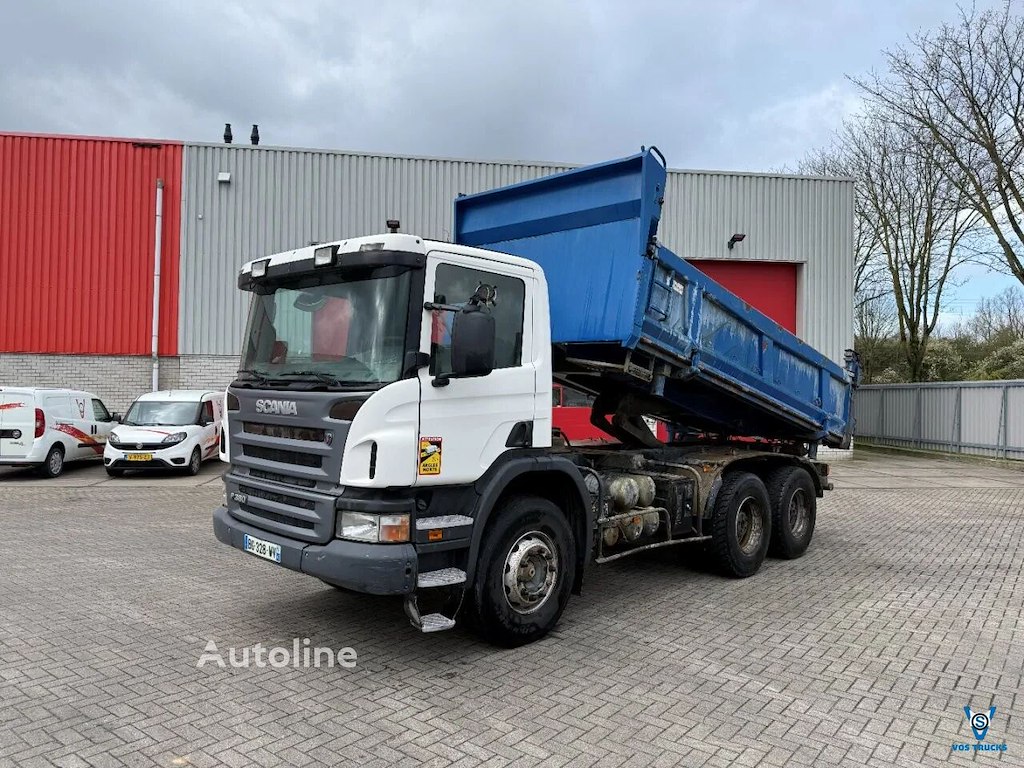 Scania P380 / ENGINE RUNNING / 6X4 / 2XBIG AXLE / FULL-STEEL / DRUM BRA kiper nakon udesa