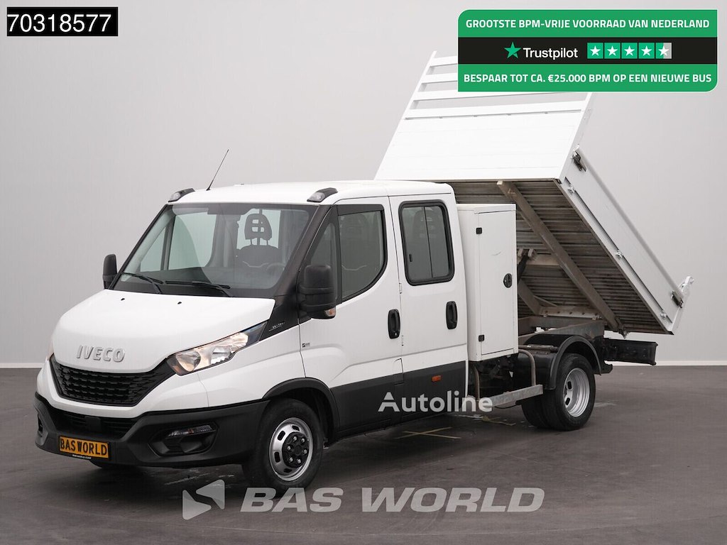Novi IVECO Daily 35C14 Dubbel Cabine Open Laadbak met Kist Dubbellucht 3,5t kamion kiper < 3.5t