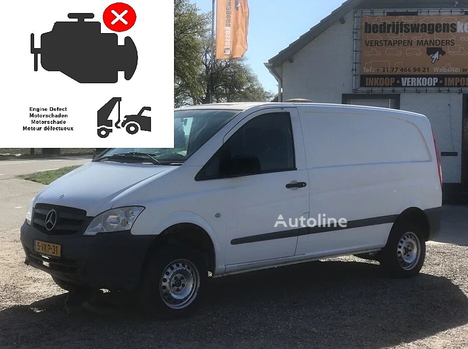 Mercedes-Benz Vito 113 CDI 4x4 AWD 4WD euro 5 motorschade minibus furgon