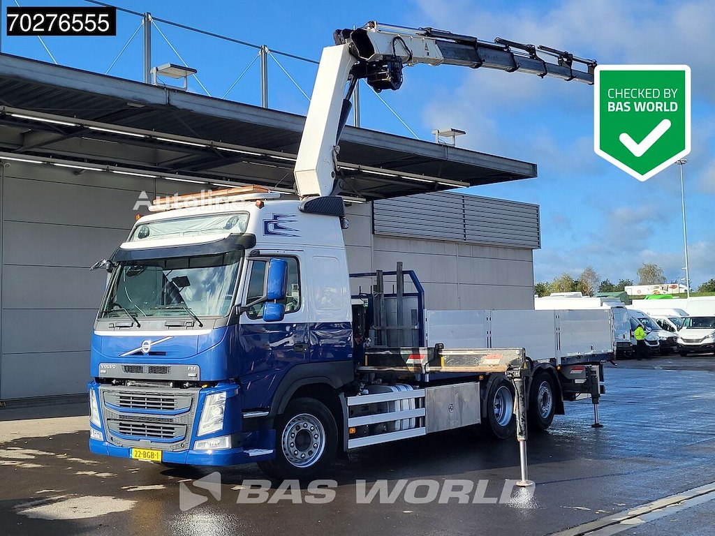 Volvo FM 500 FM 6X2 NL-Truck APK HMF 3220-K7 Kran Crane Winch Lift+Ste kamion s ravnom platformom