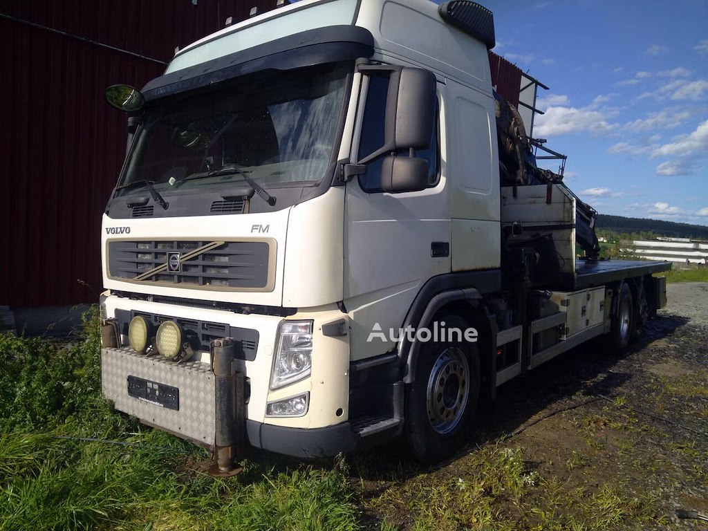 Volvo FM9 380 *crane PM 47026 *reach 24m *BED 6+1m kamion s ravnom platformom