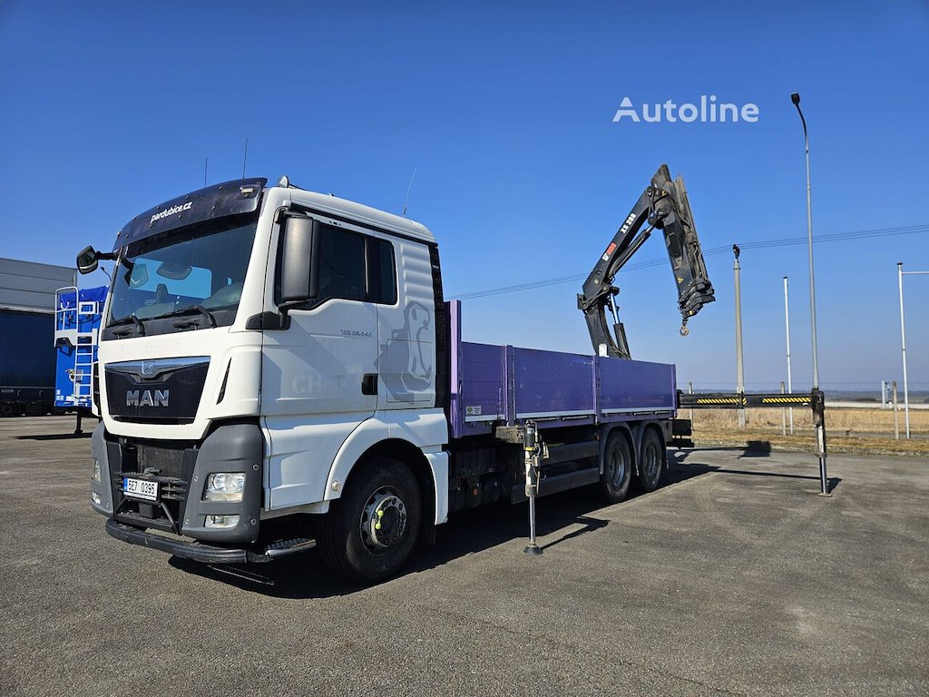 MAN TGX 26.440 valník , hydr. ruka Hiab XS 288 4 HI DUO kamion s ravnom platformom