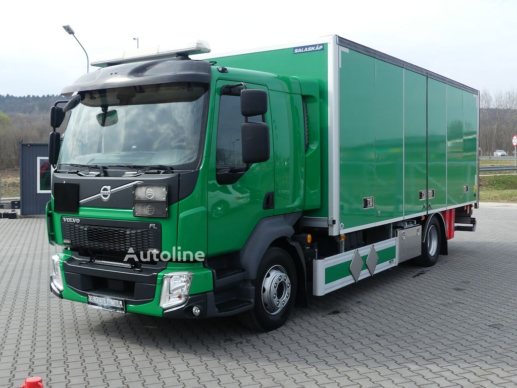 Volvo FL 16.250 / EURO 6 / KONTENER + WINDA / OTWIERANY BOK / PRZEBIEG kamion furgon